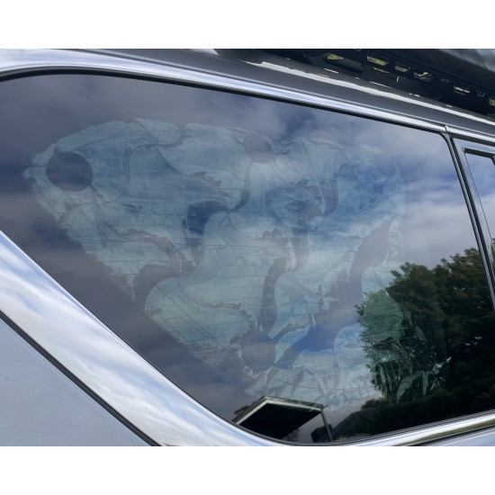 Solarscreen window heat shields