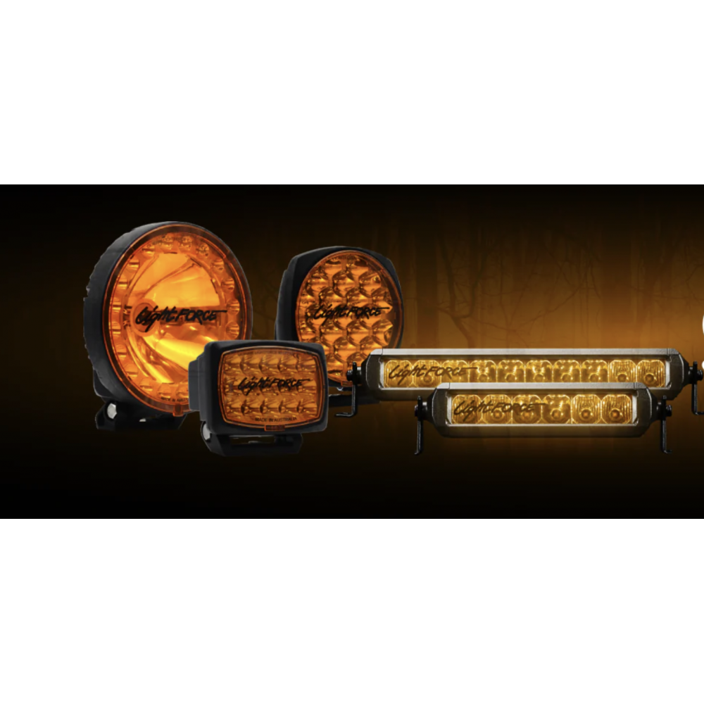 LIGHTFORCE VIPER 10 INCH SINGLE ROW AMBER LED LIGHT BAR