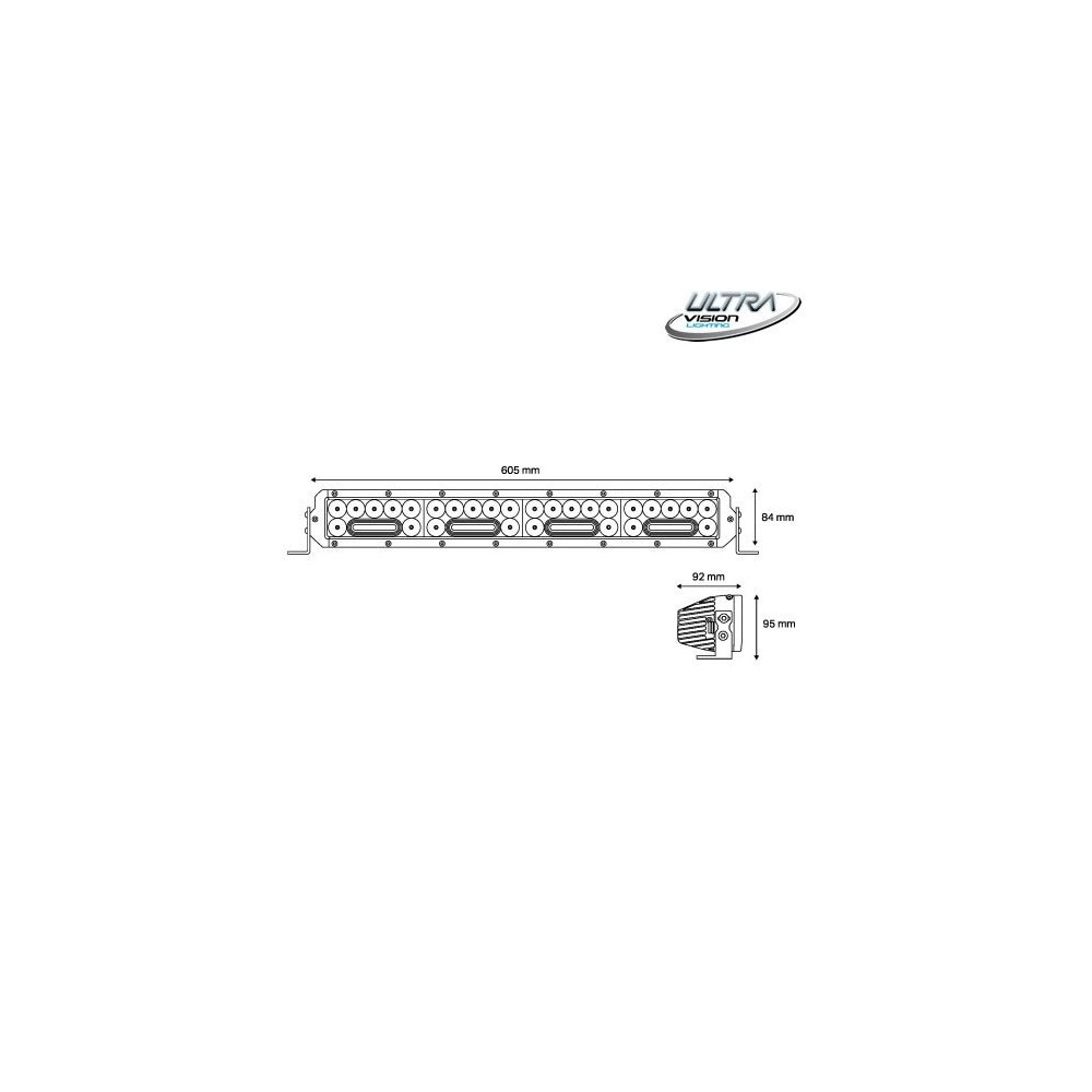 Ultravision NITRO Maxx 205W 24″ LED Light bar